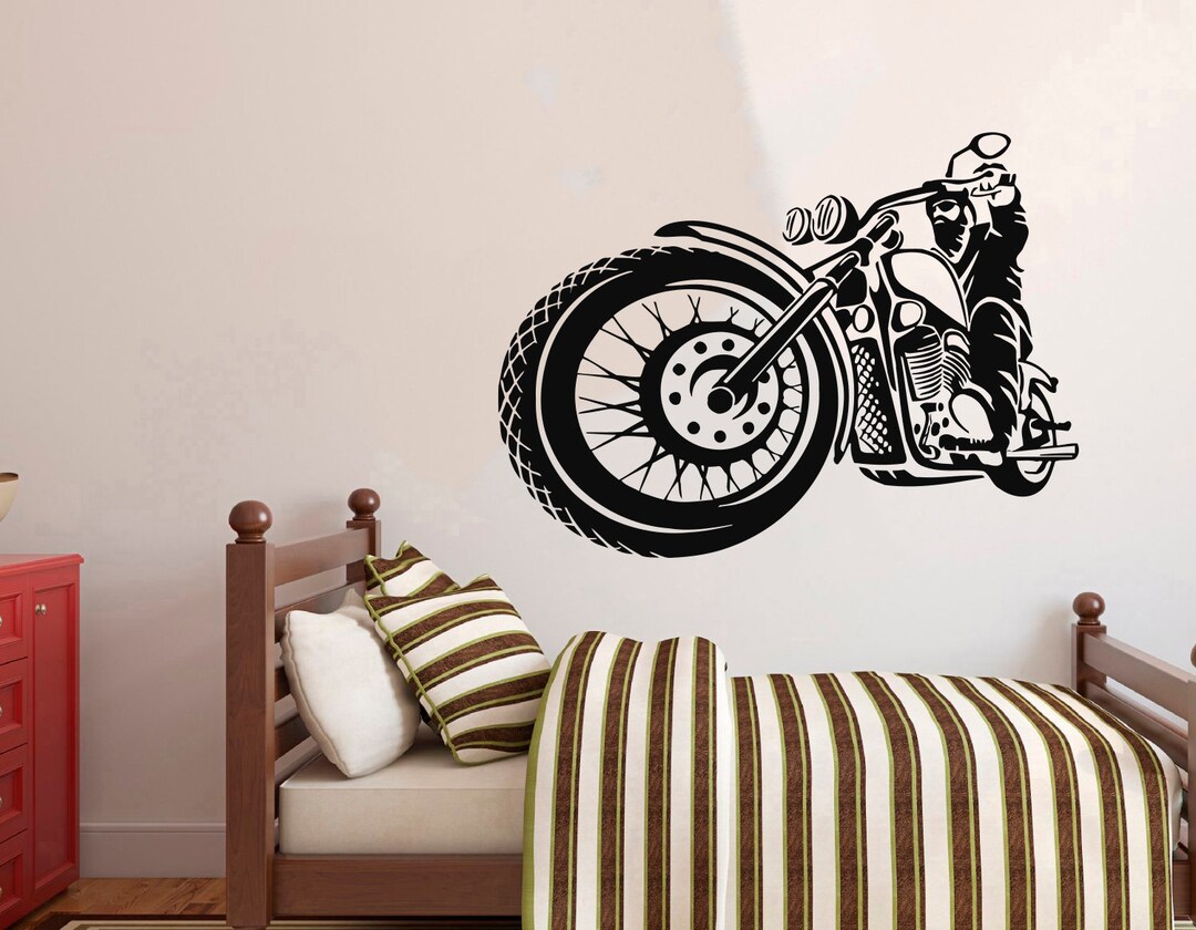 Motocross Wall Decal Motorcycle Wall Sticker Dirt Bike Wall Décor 4285 ...