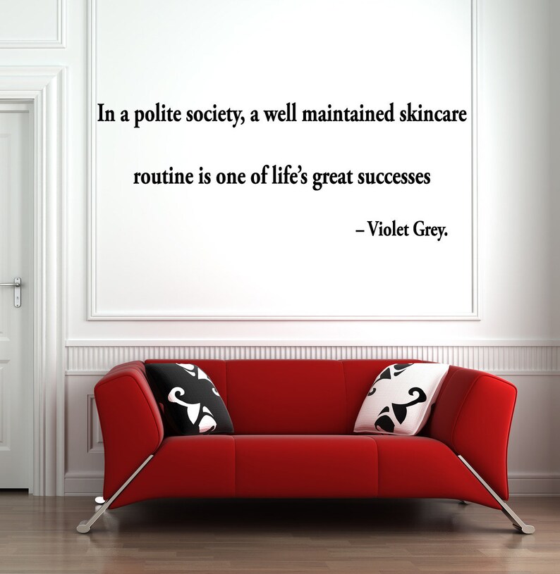 Spa Salon Wall Decals Facials Skincare Quote Wall Sticker - Etsy