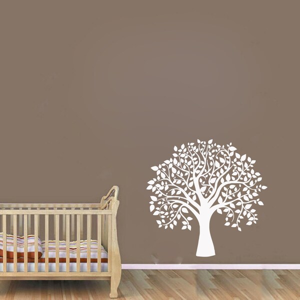 Birch Tree Wall Decal Blue Bird - Etsy