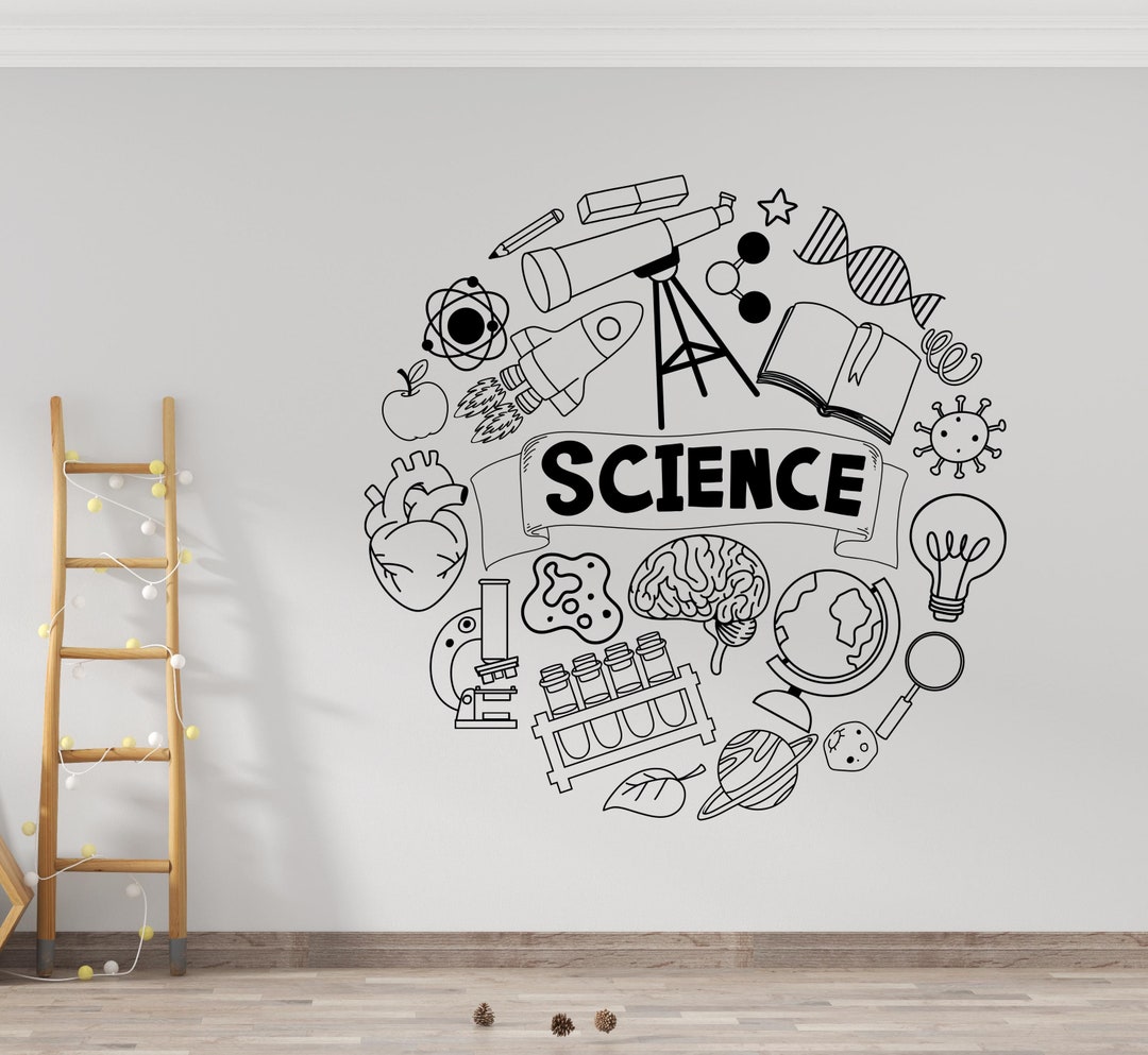 Science Wall Decal Science Class Wall Decor School Wall Sticker ...