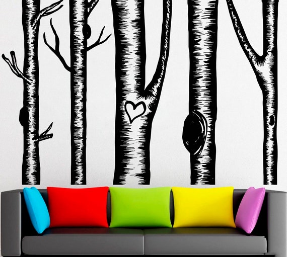 Tree Wall Decal Tree Branch Wall Sticker Tree Wall Decor 3029 | Etsy