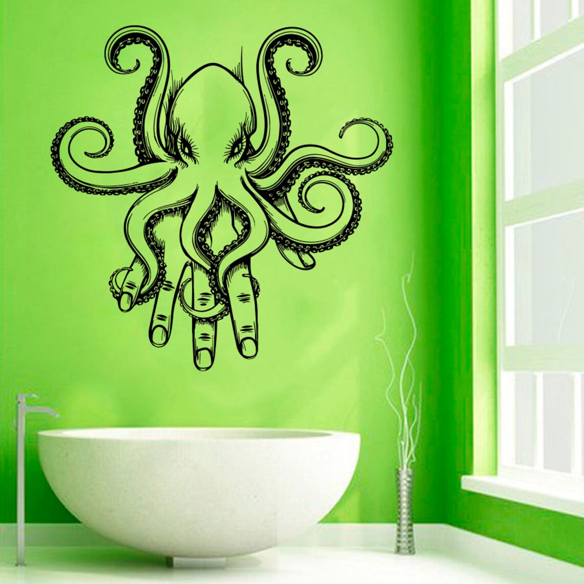 Octopus Tentacles Wall Decal Octopus Tentacles Wall Sticker | Etsy