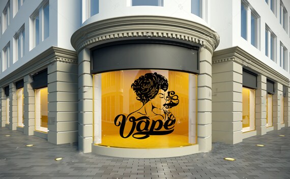Vape Wall Window Decal Sticker Vape Shop Vaping Vape Store | Etsy