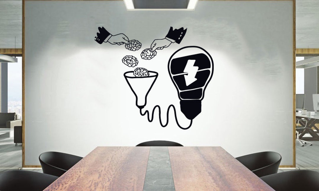 Office Wall Decal Teamwork Quote Wall Sticker Office Decor - Etsy