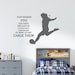 Girl Soccer Wall Decal Soccer Player Wall Sticker Soccer Wall Decor ...