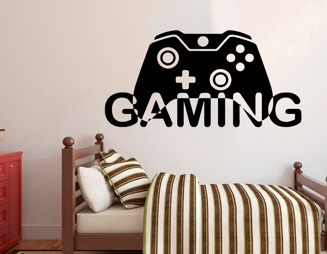 Gamer Controller Wall Decal: Gaming Room Decor 4002 - Etsy