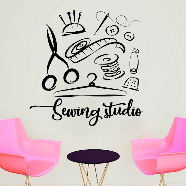Sewing Wall Decal - Etsy