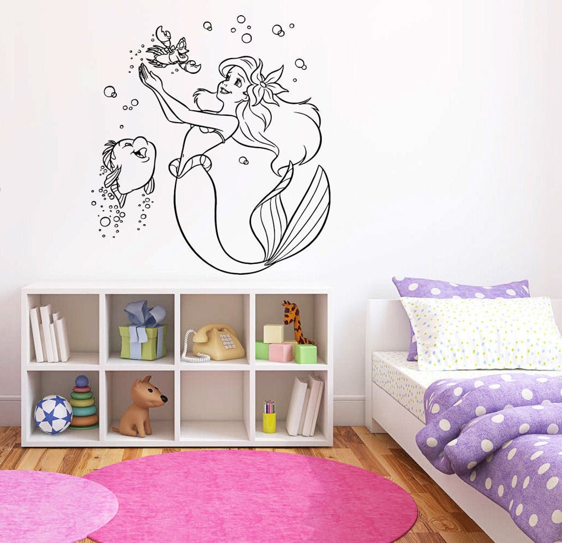 Princess Ariel Wall Decal Little Mermaid Wall Decor | Etsy