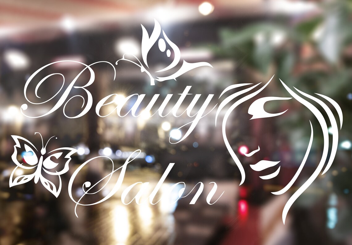 Beauty Salon Wall Decal Makeup Artist Wall Sticker Cosmetics - Etsy