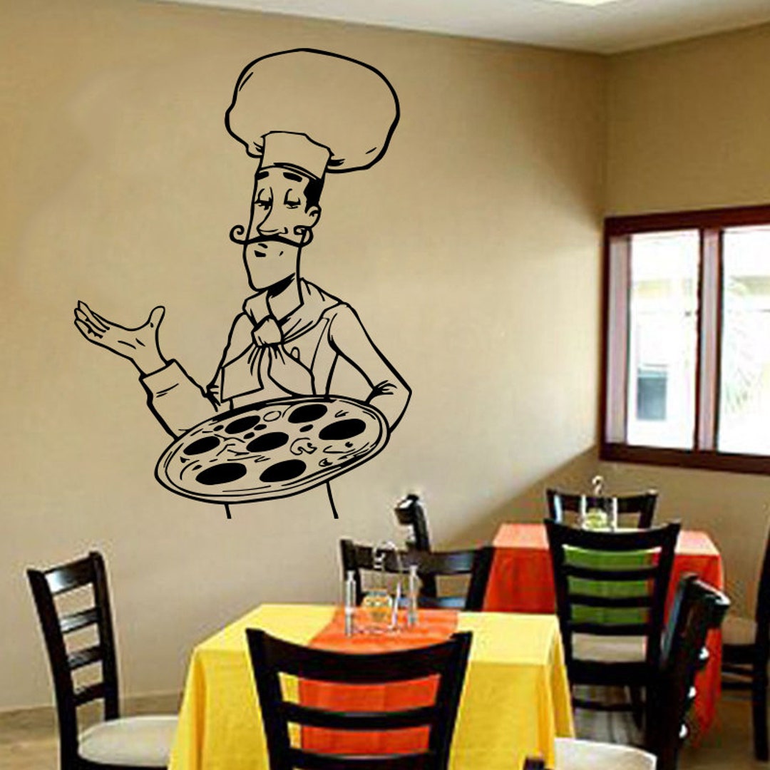 Pizza Wall Decal / Pizzeria Wall Décor / Pizza Window Decal T566 - Etsy