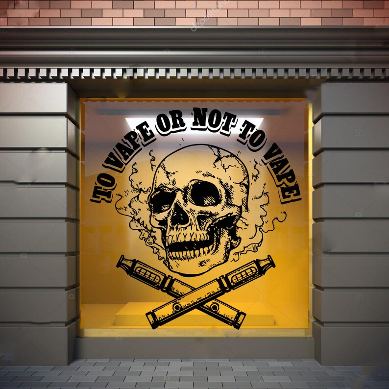 Vape Wall Window Decal Sticker Vape Shop Vaping Vape Store - Etsy