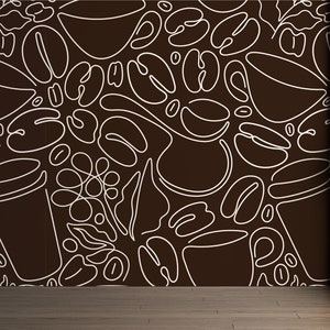 Coffee Peel and Stick Wallpaper for Coffee Shop Self Adhesive Removable ...