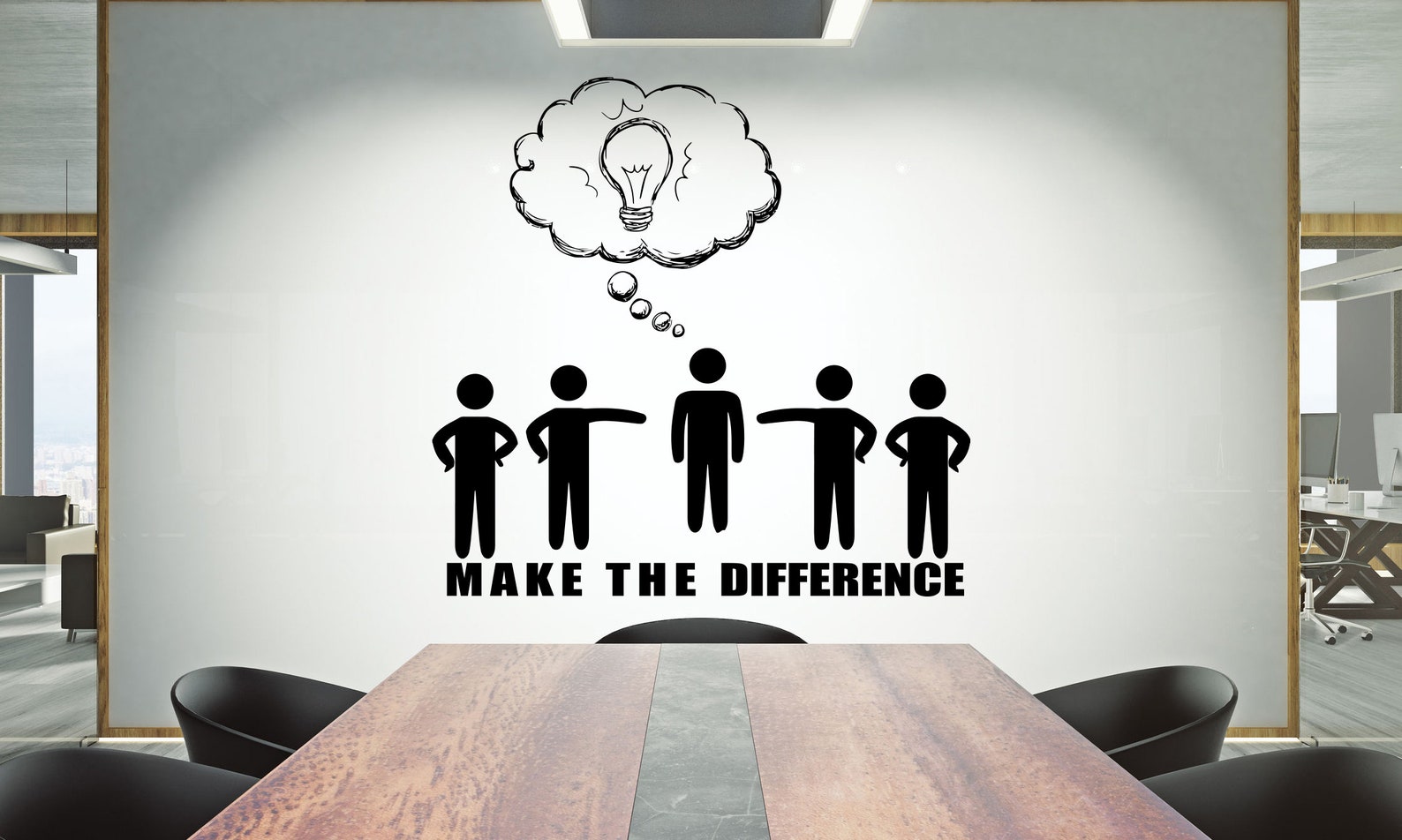 Office Wall Decal Teamwork Quote Wall Sticker Office Decor - Etsy