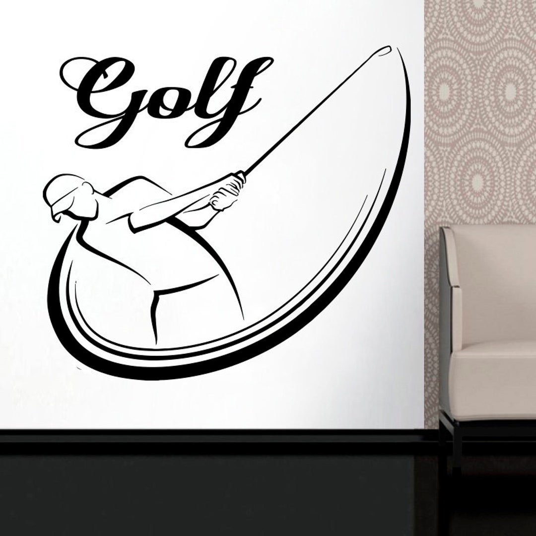 Golf Wall Decal | Golf Wall Sticker | Golf Wall Decor 2274 - Etsy