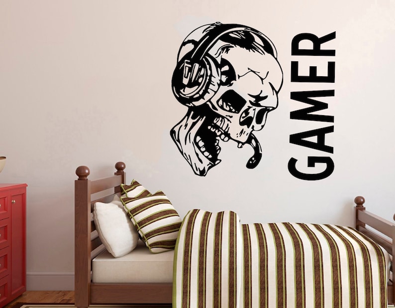 Gamer Wall Decal Gamer Decals Controller Decals Personalized - Etsy