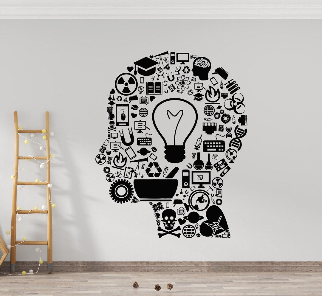 Science Wall Decal Science Class Wall Decor School Wall Sticker ...