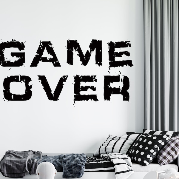 Game Over Wall Decals - Etsy