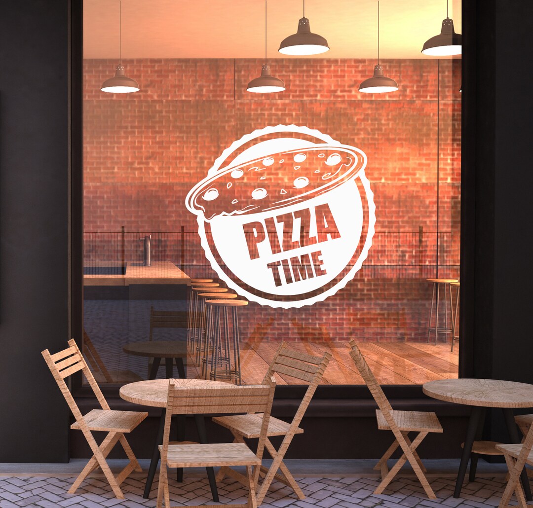 Pizza Wall Decal | Vinyl Sticker for Pizzeria | Decorations for Italian ...