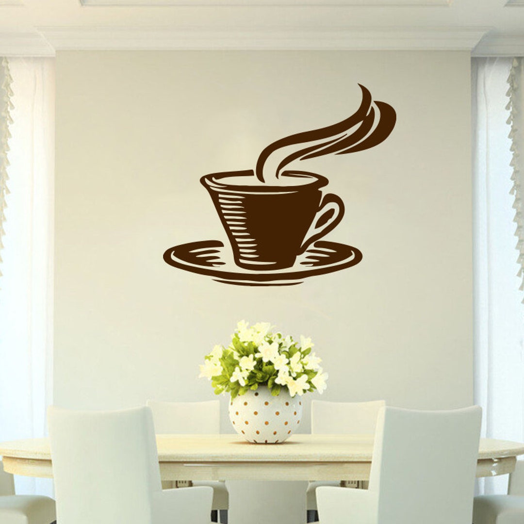 Coffee Wall Decal | Coffee Beans Wall Sticker | Coffee Wall Decor 1715 ...