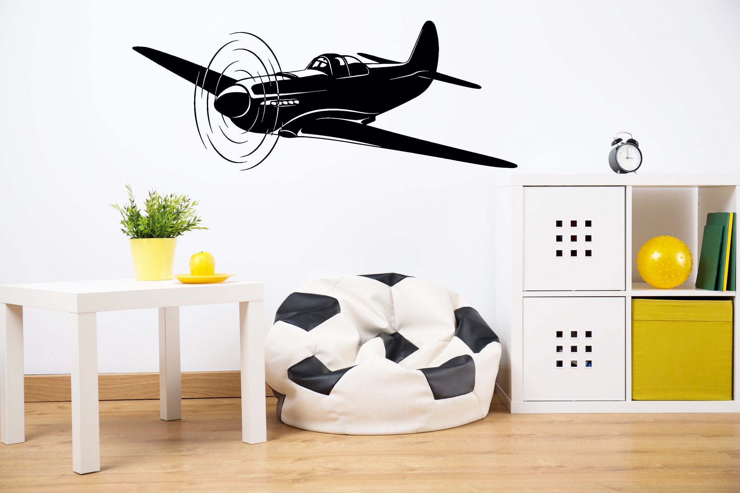 Airplane Wall Decal Aircraft Wall Sticker Airplane Wall | Etsy