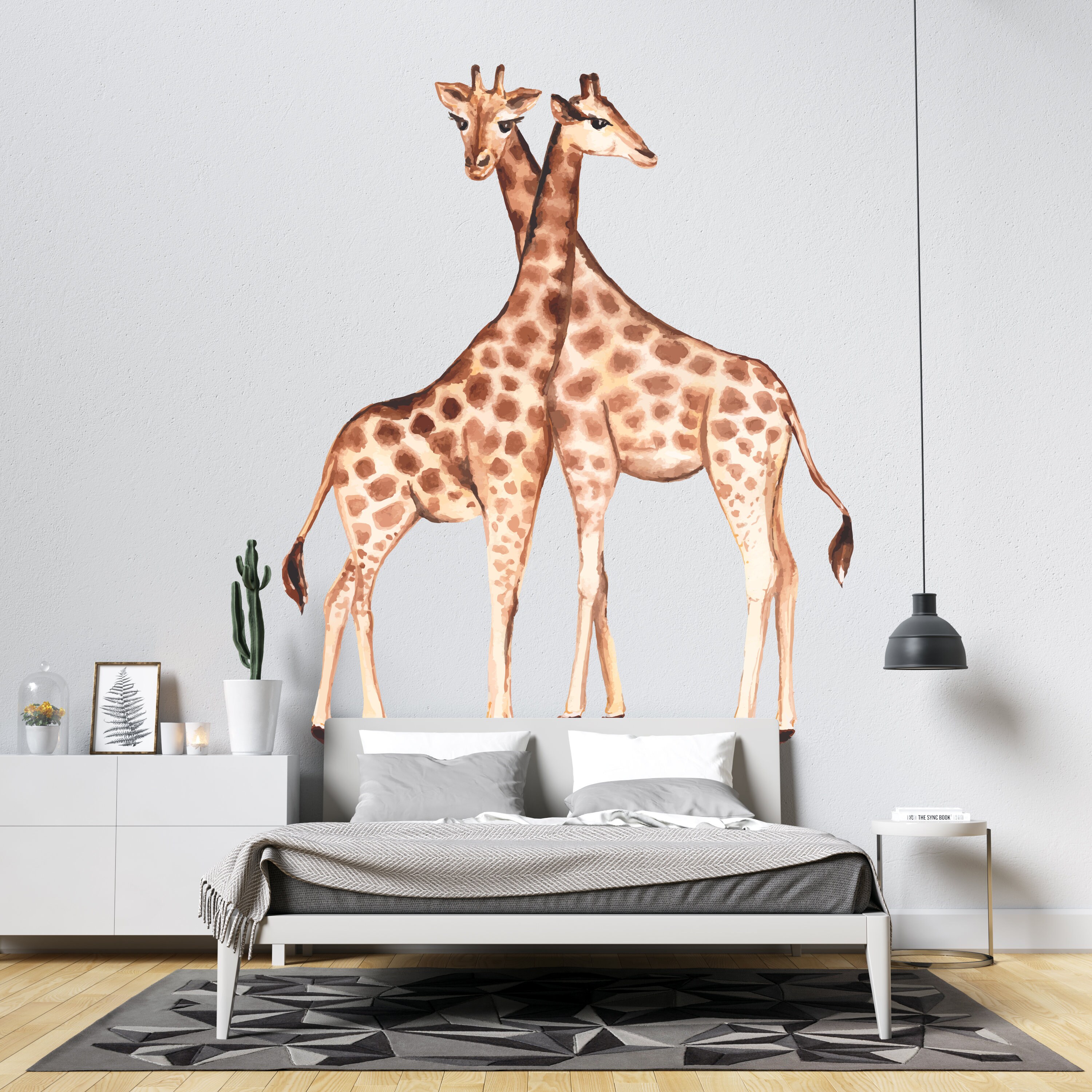 Giraffe Wall Decal for Safari Nursery Giraffe Wall Decor - Etsy