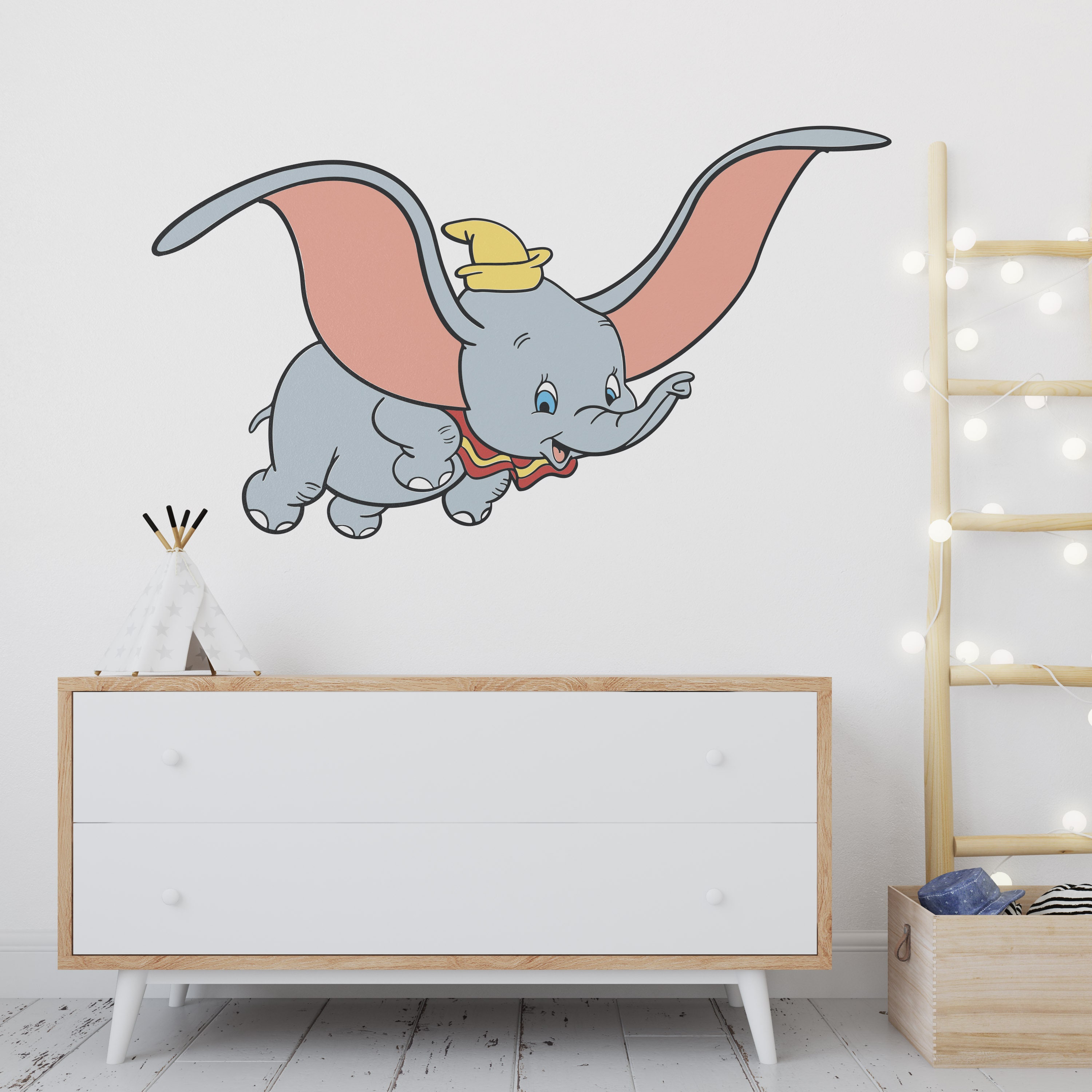 Dumbo Dreams Elephant Wall Decal | Nursery Decor Sticker | CUS192 - Etsy