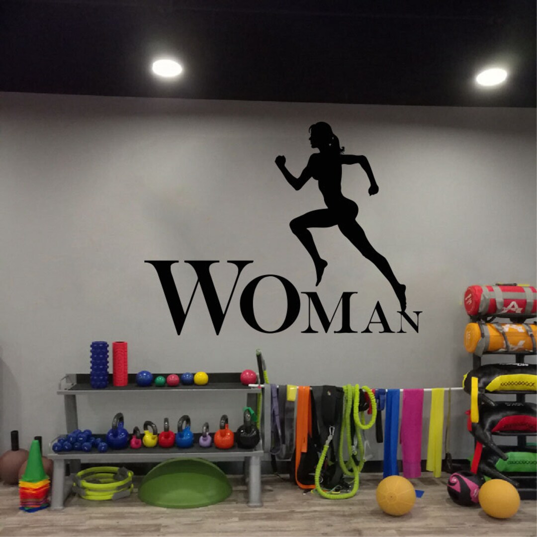 Fitness Wall Decal | Workout Wall Decal | Gym Wall Decor | Motivational ...