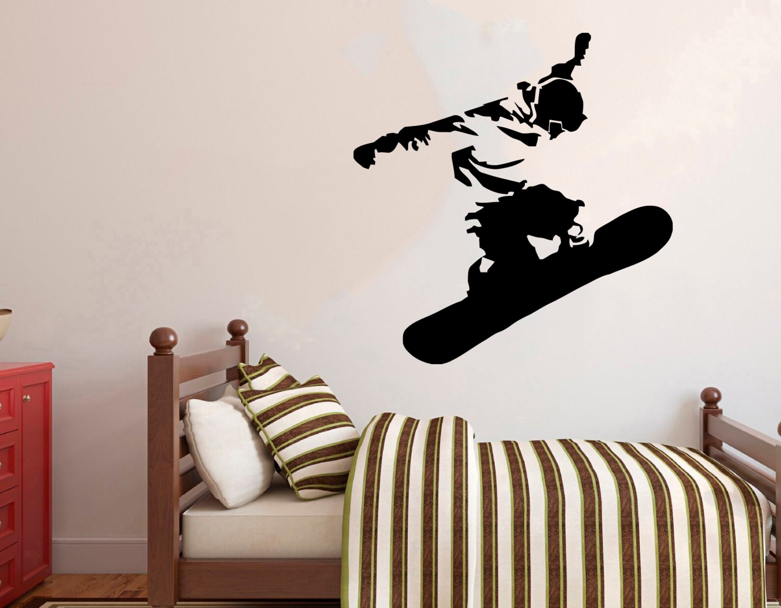 Snowboard Wall Decal / Snowboard Wall Sticker / Snowboard - Etsy