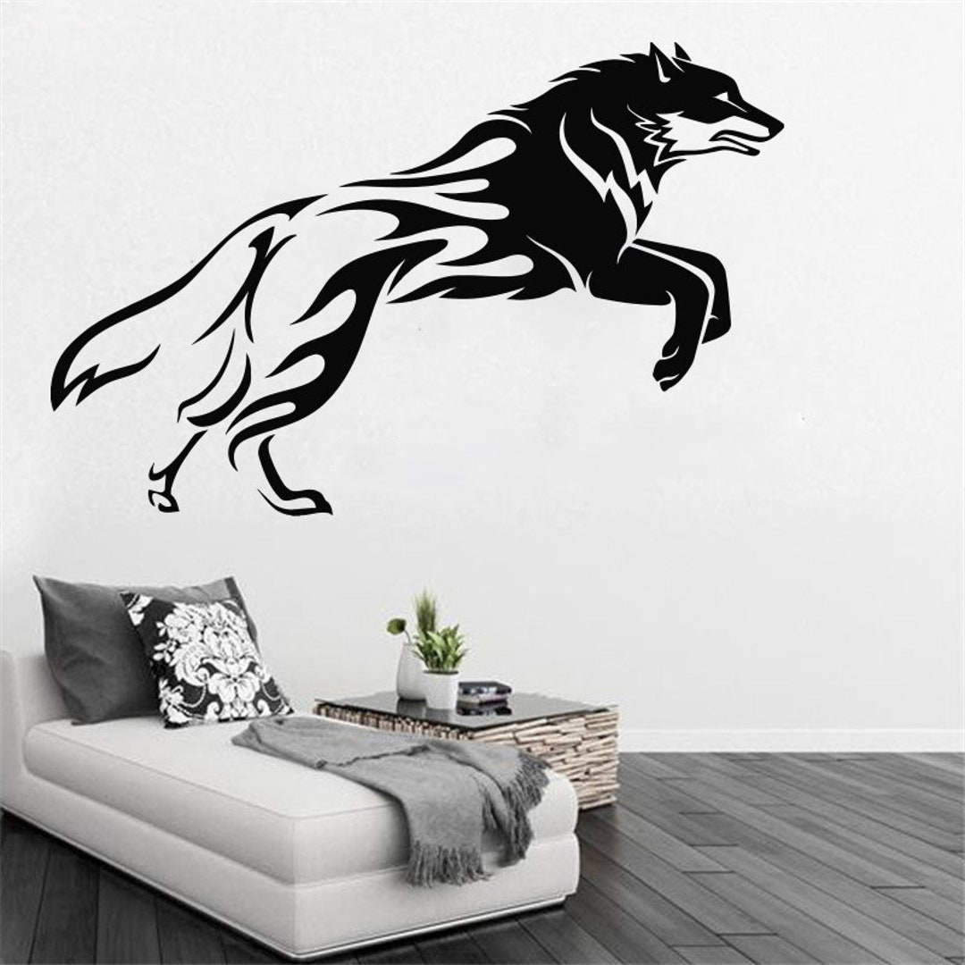 Wolf Beast Werewolf Predator Howl Animals Wall Decor Wall Decal Car ...