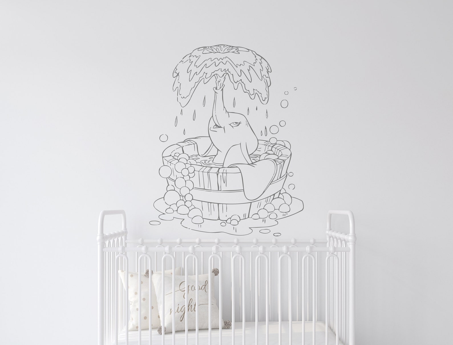 Dumbo Elephant Wall Decal Dumbo Wall Sticker Nursery Wall - Etsy