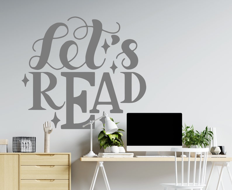 Books Wall Decal Reading Wall Decal Library Wall Decal | Etsy