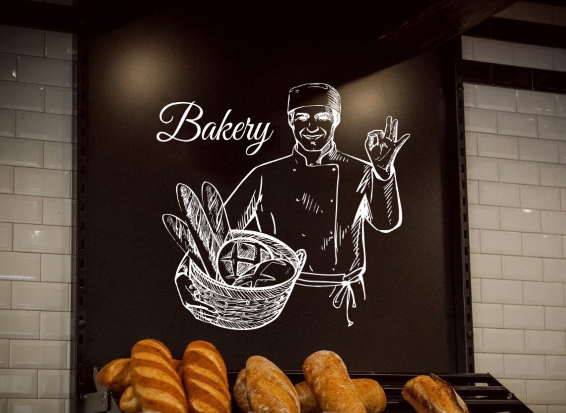 Bakery Wall Decal Bakery Wall Sticker Bakery Window Decal - Etsy