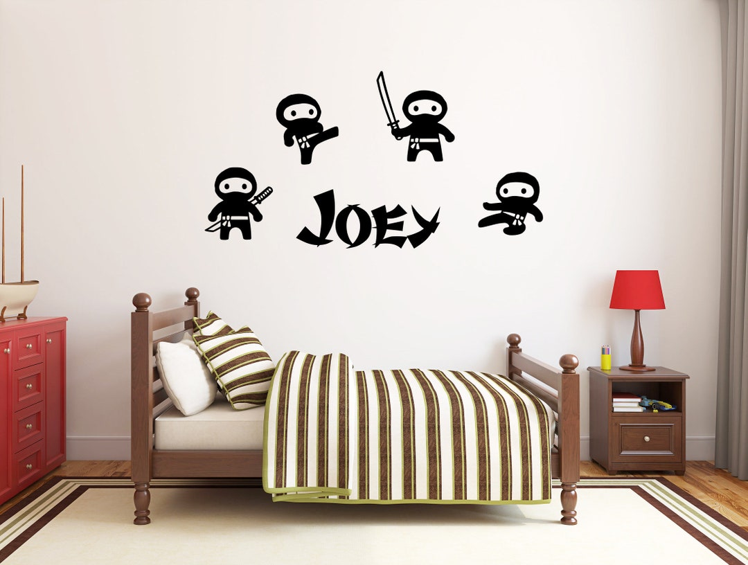 Ninja Wall Decal Samurai Wall Sticker Warrior Wall Decor - Etsy