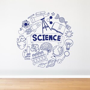 Science Wall Decal Science Class Wall Decor School Wall Sticker ...