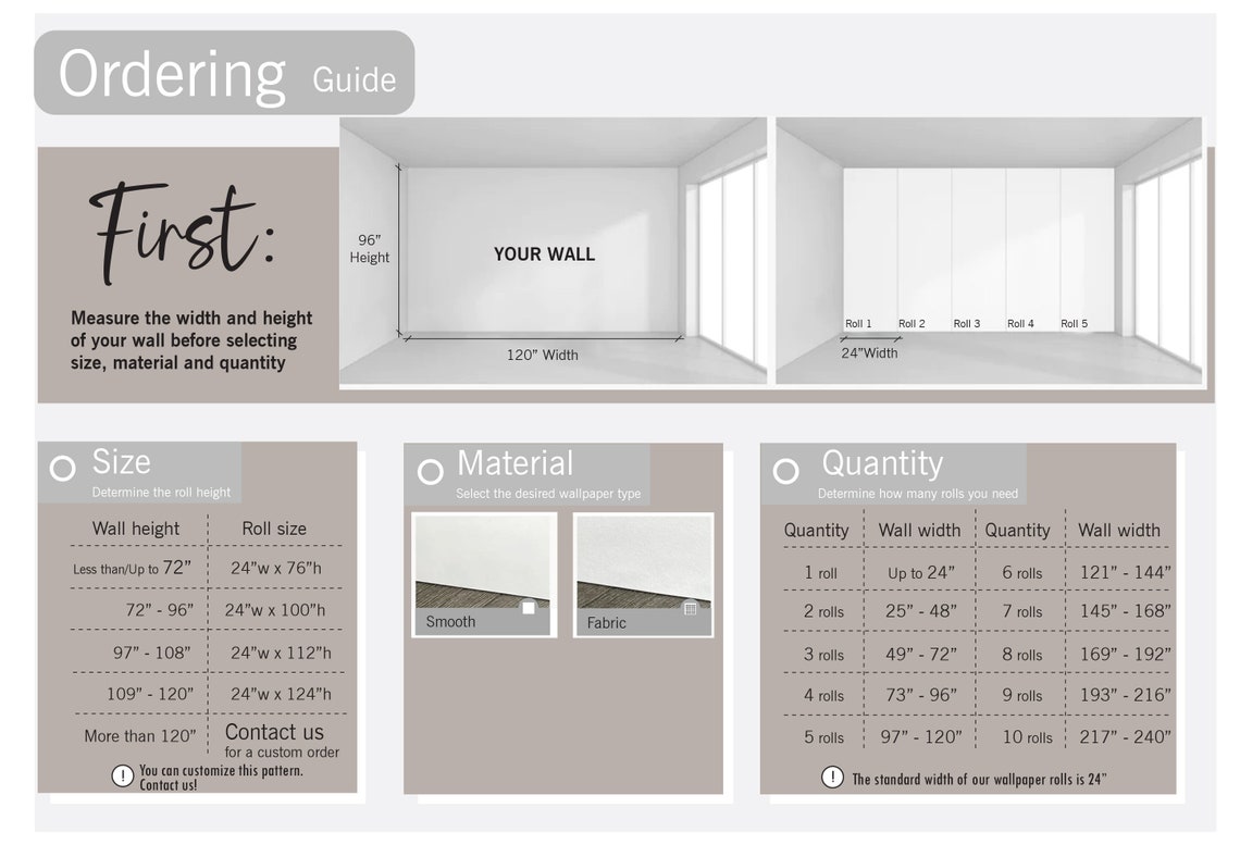 Palm Tree Peel and Stick Wallpaper Gray Self Adhesive - Etsy