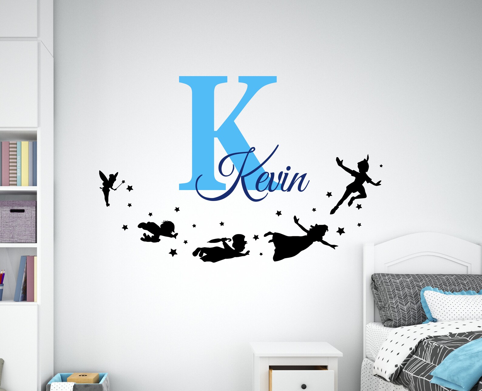 Personalized Name Wall Decal |peter Pan and Children Wall Decal ...