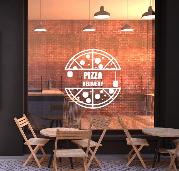 Pizza Wall Decal Vinyl Sticker for Pizzeria Decorations | Etsy