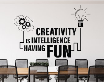 Office Wall Decal Teamwork Quote Wall Sticker Office Decor Inspire ...