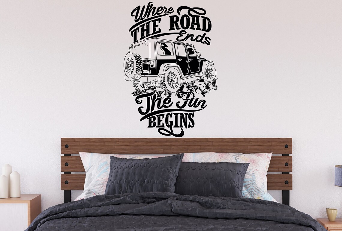 Nature Road Trip Wall Decal Mountain Travel Wall Sticker - Etsy