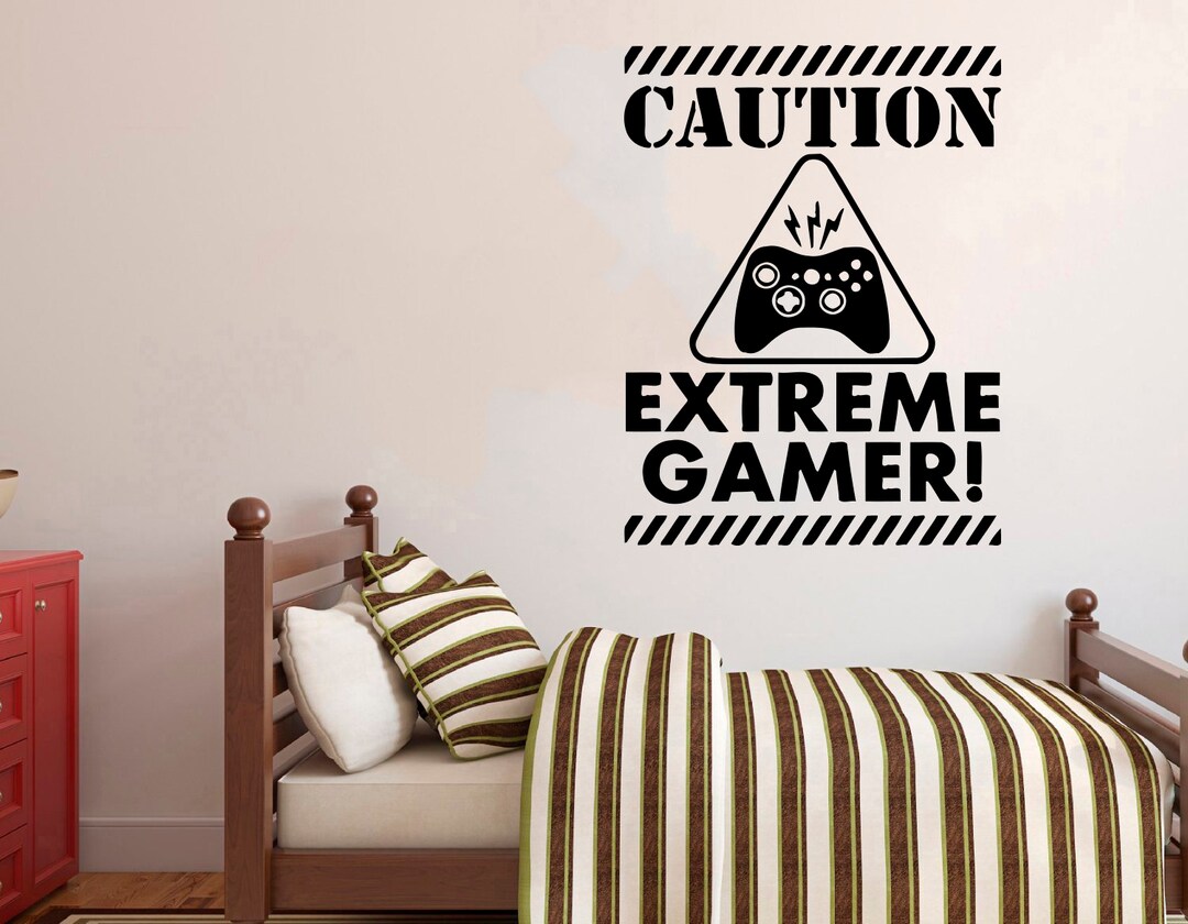 Gamer Wall Decal Gamer Decals Controller Decals Personalized Gamer Room ...