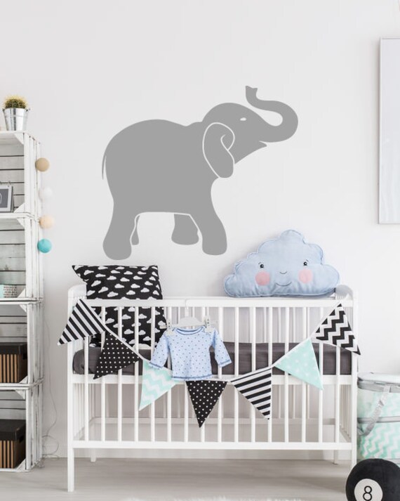 Elephant Wall Decal Elephant Wall Decor Elephant Wall | Etsy