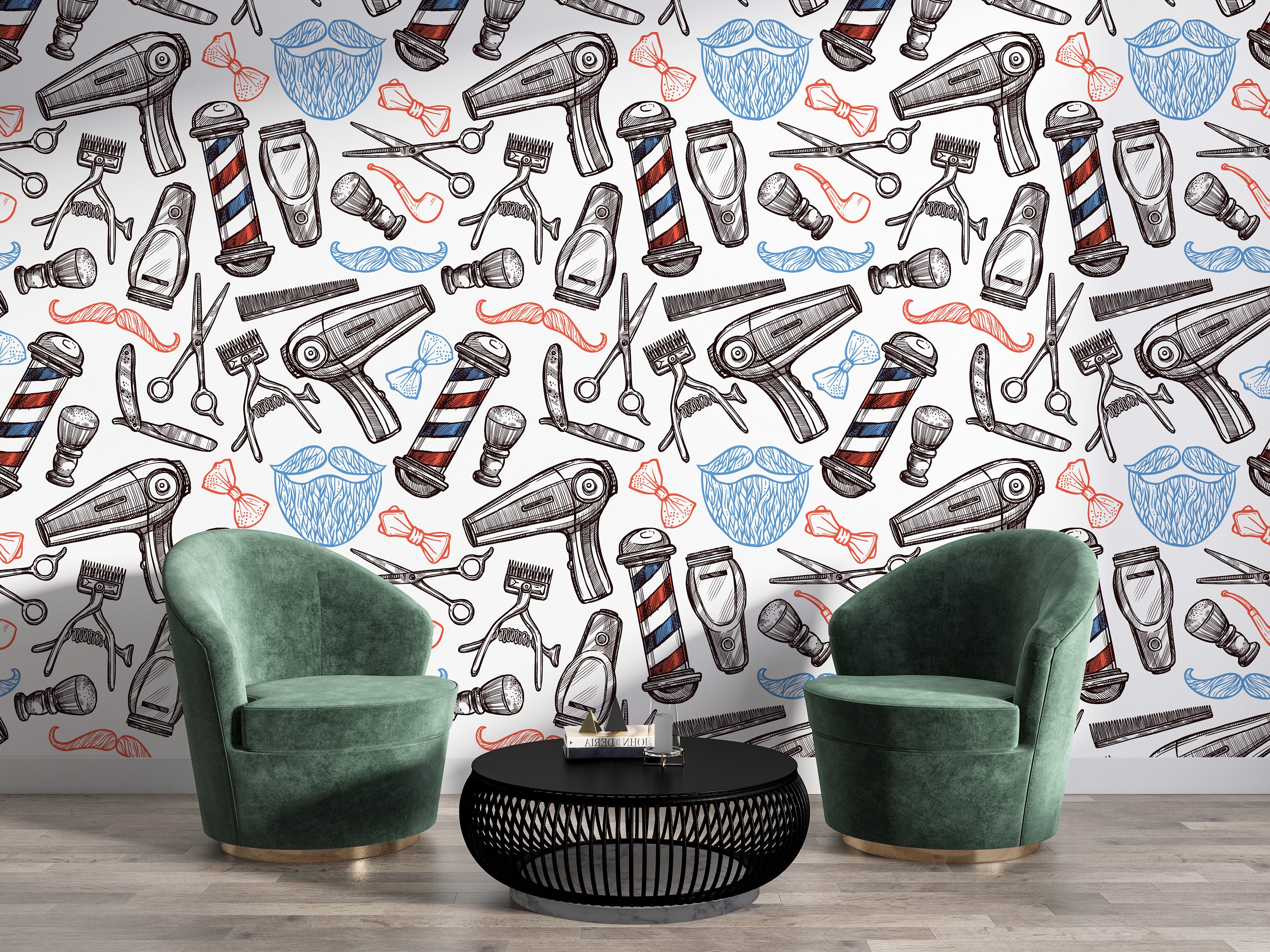 Barber wallpaper store
