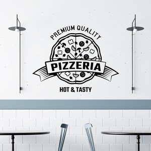 Pizza Wall Decal | Vinyl Sticker for Pizzeria | Decorations for Italian ...
