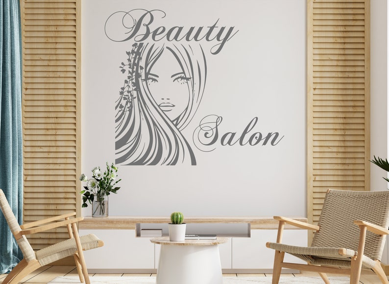 Beauty Salon Wall Decal Makeup Artist Wall Sticker Cosmetics | Etsy