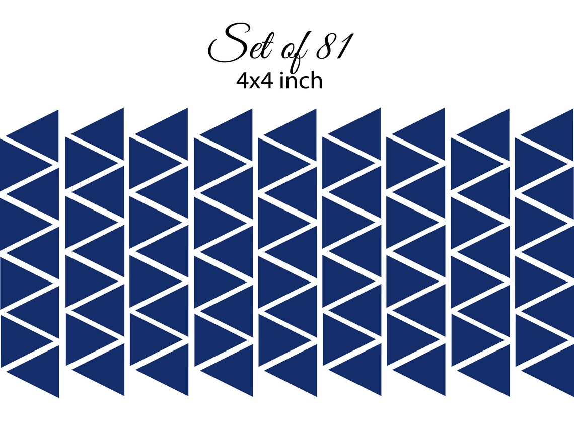 Triangles Wall Decal Triangles Wall Decor for Nursery | Etsy