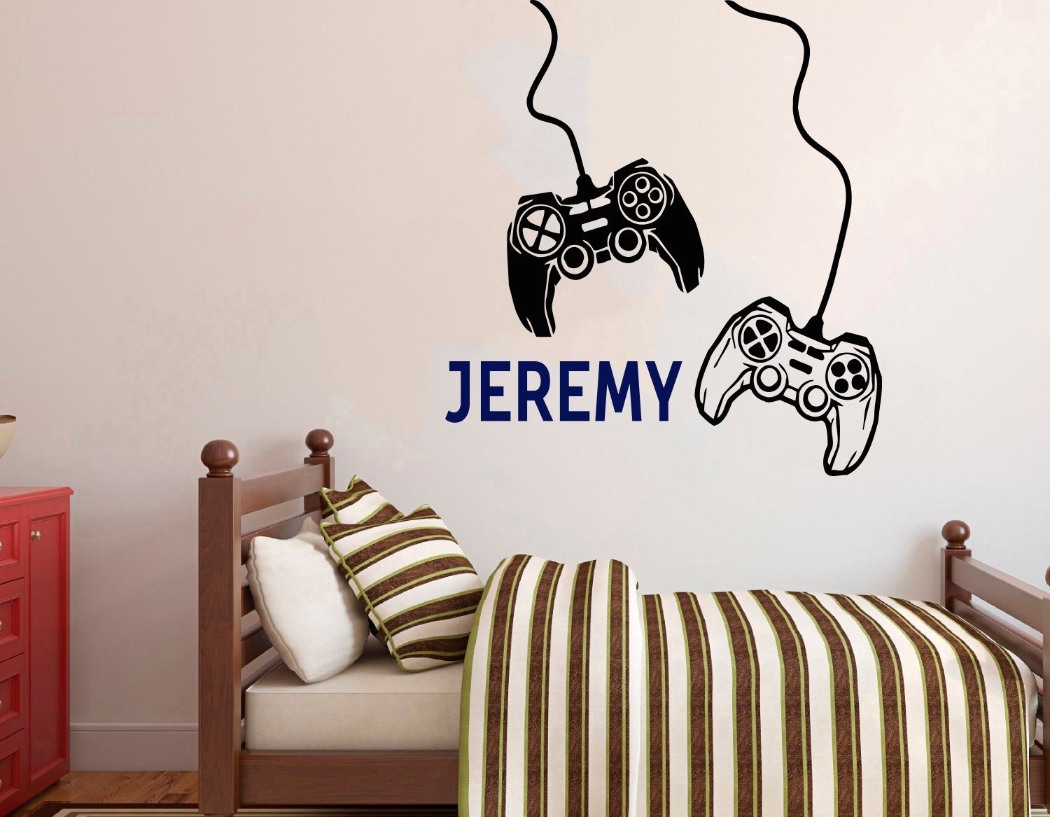 Personalized Name Game Wall Sticker Decal choose your weapon | Etsy