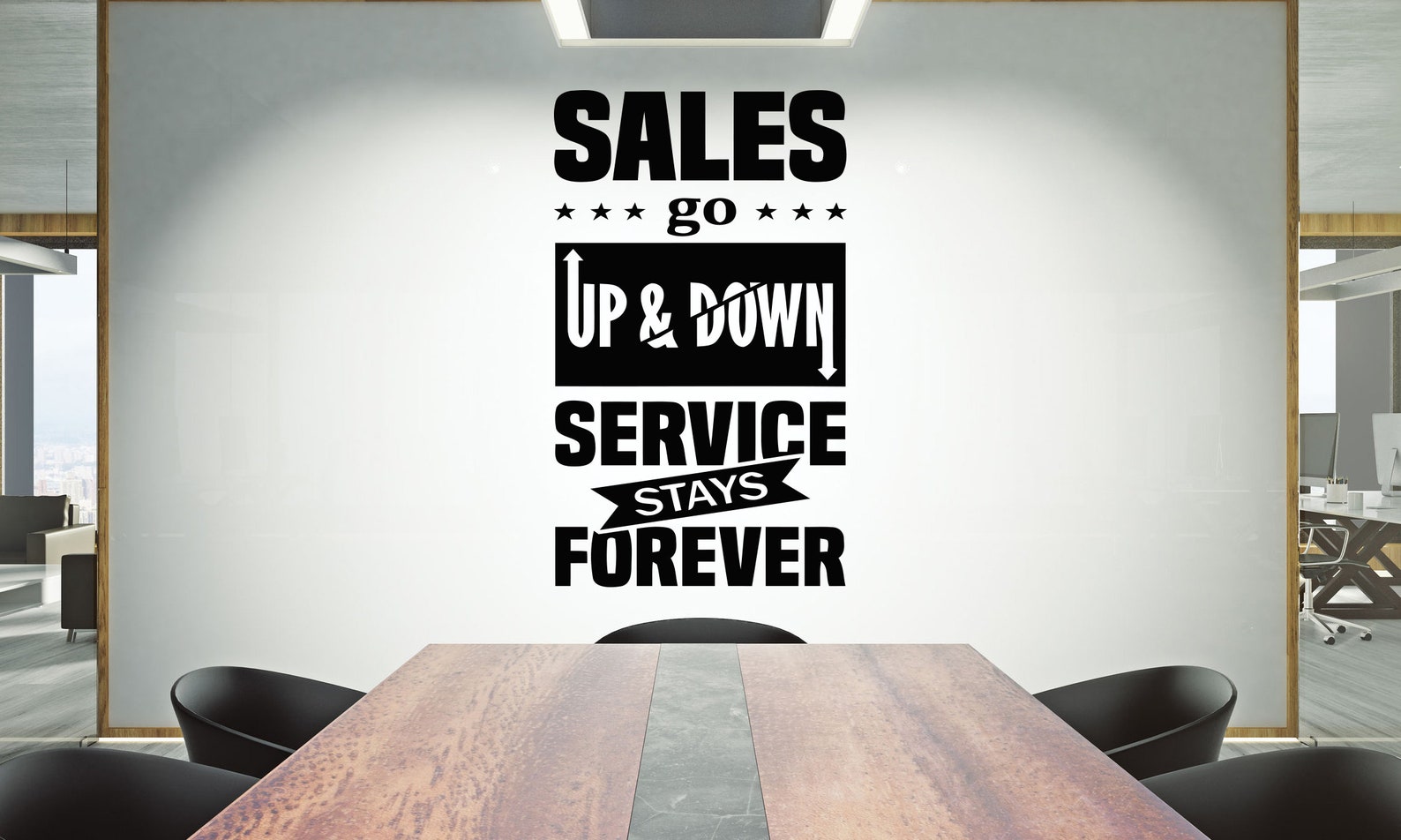 Office Wall Decal Teamwork Quote Wall Sticker Office Decor | Etsy