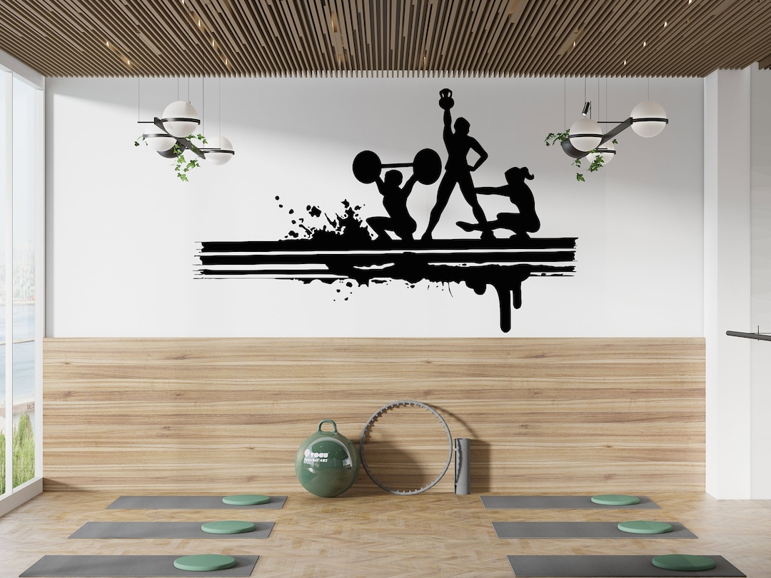 Fitness Wall Decal: Gym Workout, Motivational Quote T771 - Etsy