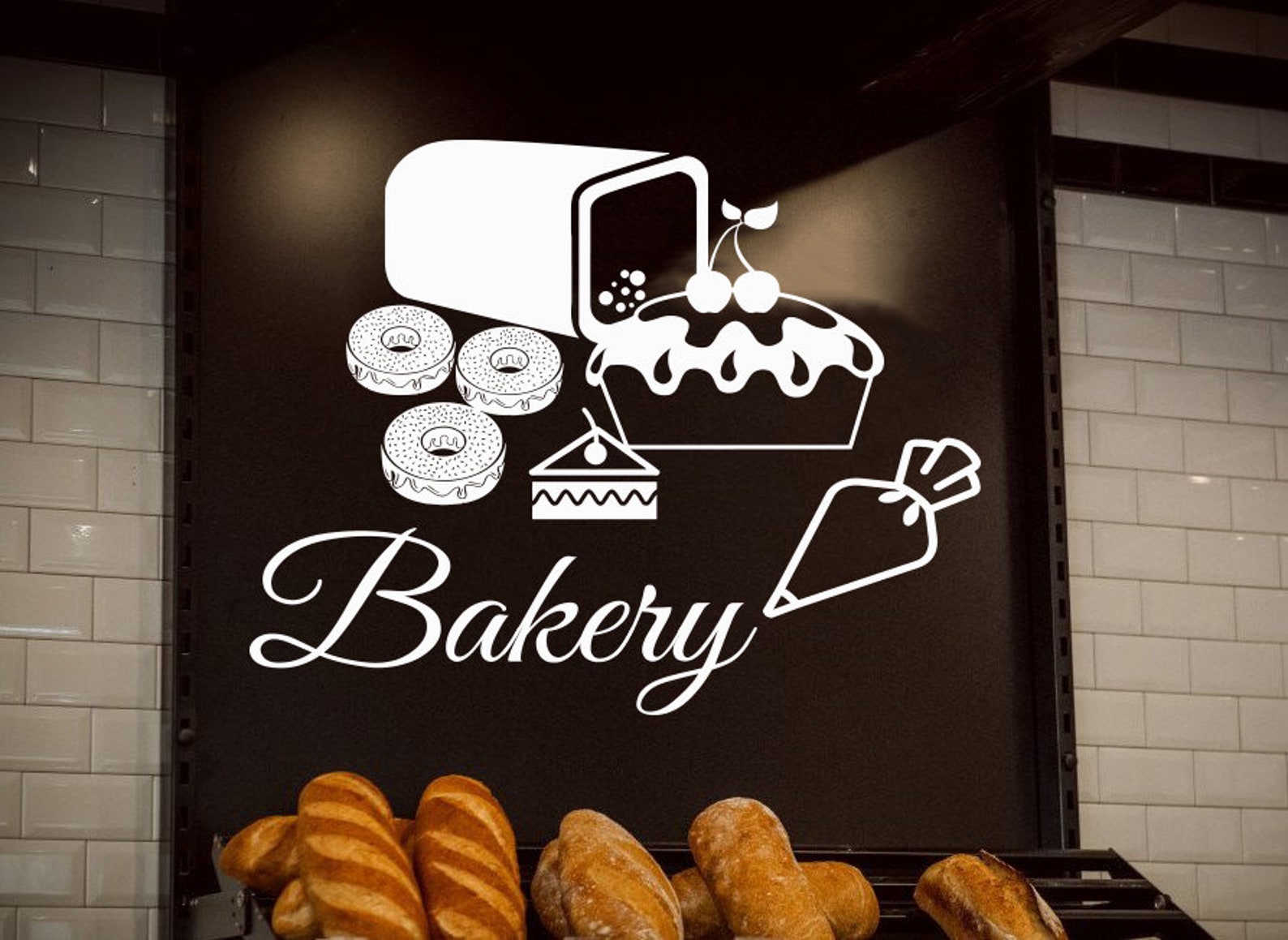 Bakery Wall Decal Bakery Wall Sticker Bakery Window Decal - Etsy