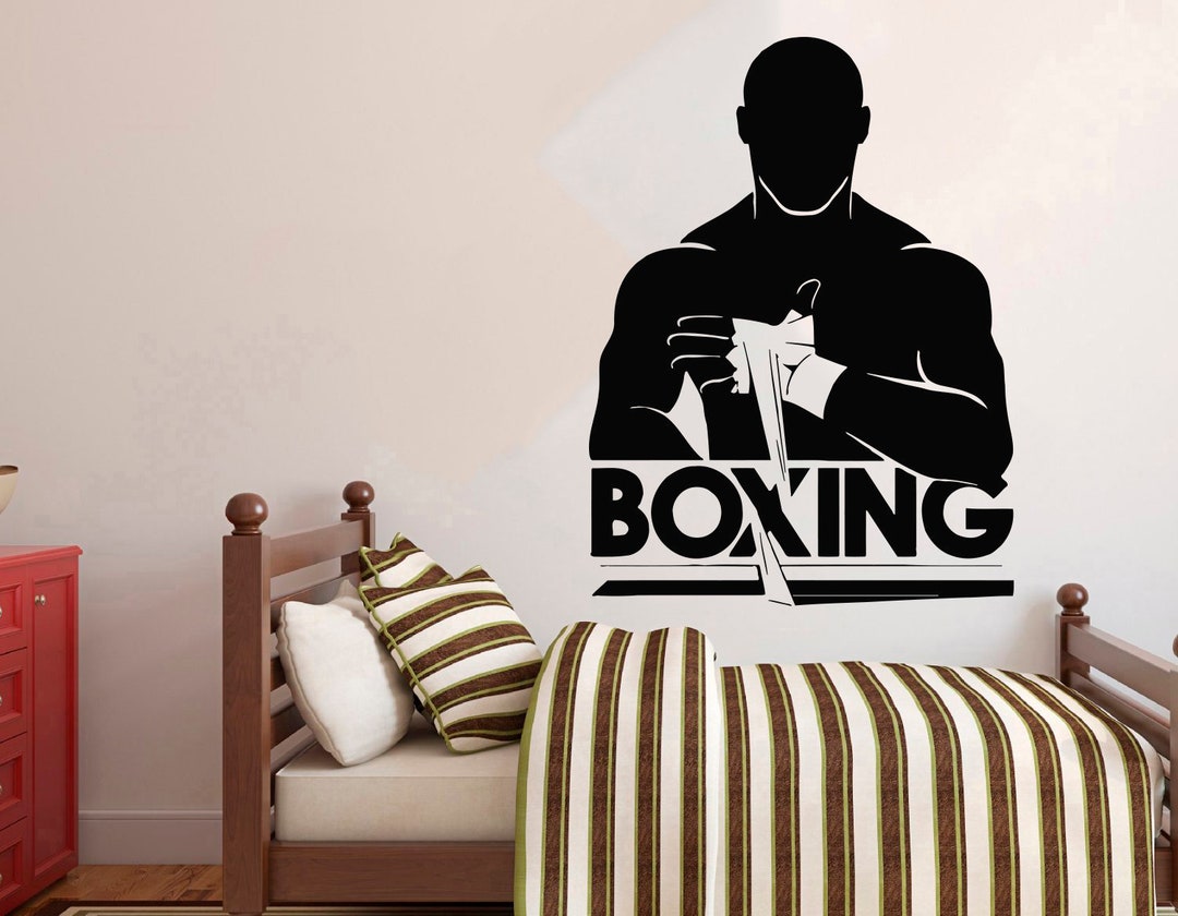 Boxing Wall Decal | Boxer Wall Sticker | Boxing Wall Decor 5179 - Etsy UK